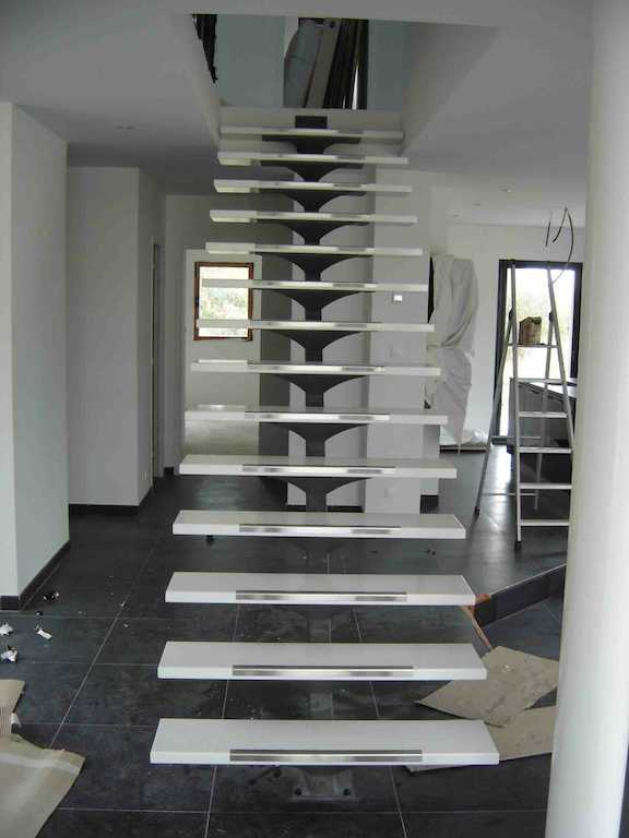 Escalier Limon Central Sur Mesure En Normandie Escalier 14
